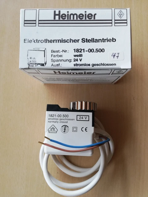 HEIMEIER STELLANTRIEB 24V/AC, 1821-00.500 Stellmotor 1 W,NC,M30x1,5mm ...