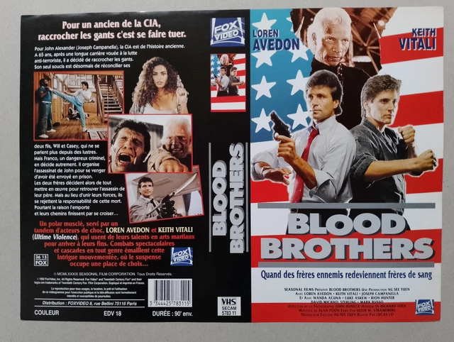 JAQUETTE VHS - Blood Brothers - Vhs Sleeve - Karaté EUR 7,00 - PicClick FR