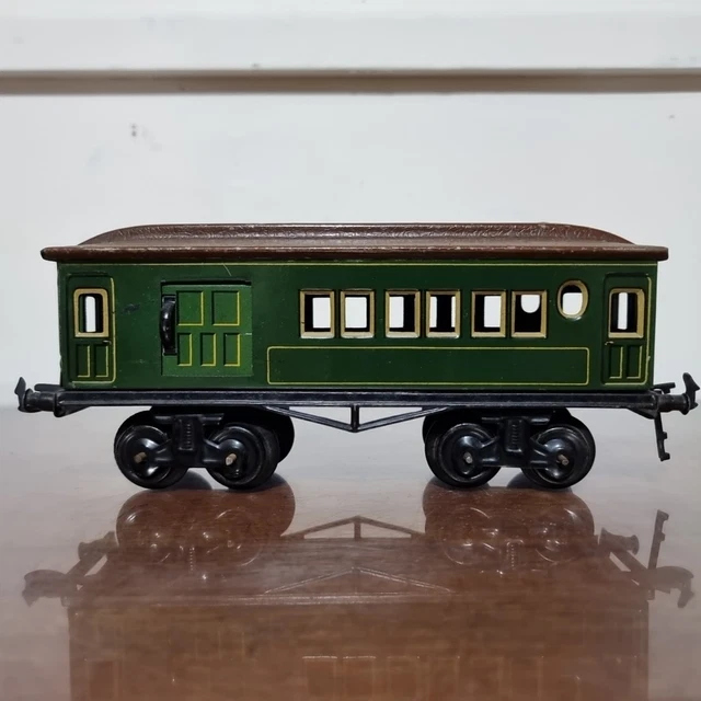 KARL BUB BW Germany Bogie Tinplate Clerestory Coach Green O Gauge £50. ...