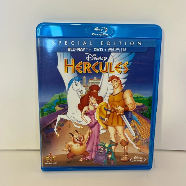 HERCULES BLU-RAY DVD Combo Special Edition Disney 1997 Movie Film 2014 ...