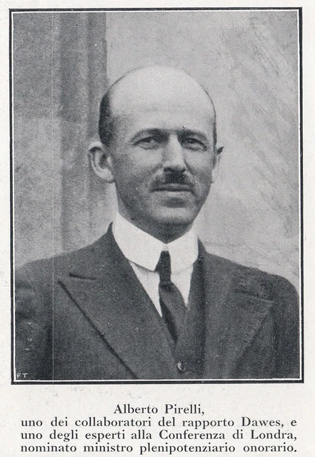 G8170 RETRATO DE Alberto Pirelli - Imprimir Época - 1924 Vintage Print ...