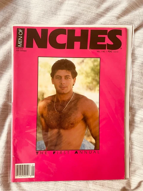 VINTAGE GAY MAGAZINE - Men of Inches Volume 1 - Number 1 1987 $39.99 ...
