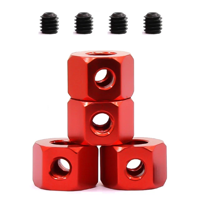 METAL 5MM WHEEL to 12mm Combiner Wheel Hub Hex Adapter For WPL D12 C14 ...