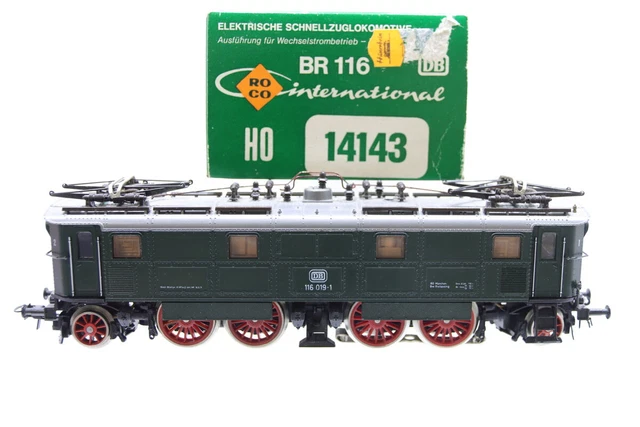 H0 ROCO 14143 DB 116 019-1 Elektrolok Elok E-Lok grün AC analog +OVP ...