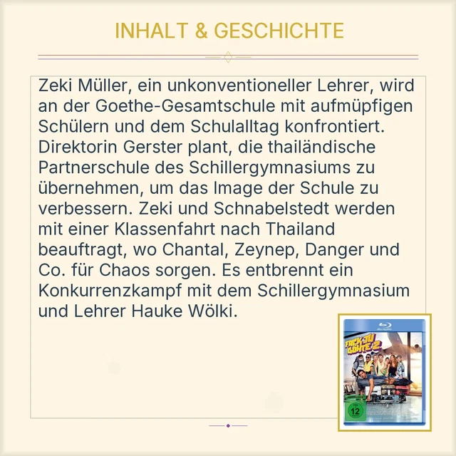 FACK JU GÖHTE 2 Blu-ray Komödie Bora Dagtekin Constantin Film FSK 12 ...