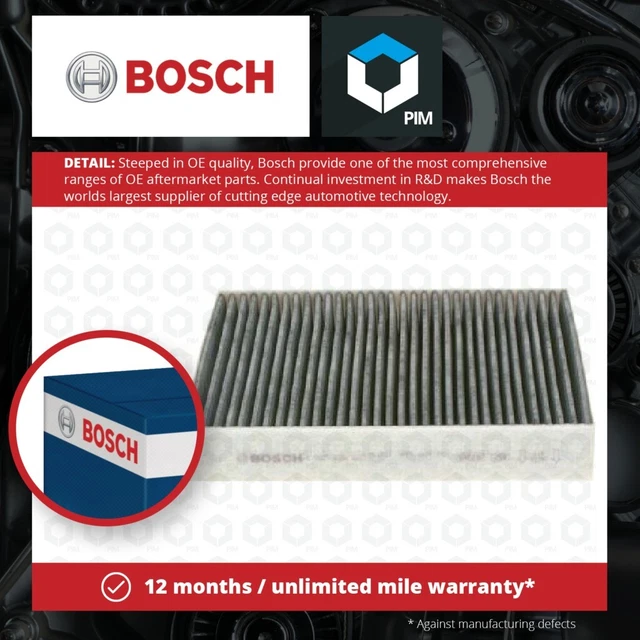 POLLEN / CABIN Filter fits BMW 320D 2.0D 12 to 21 Bosch 64116821995 ...