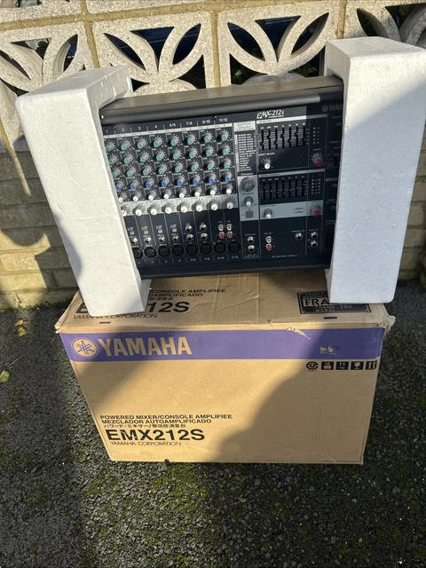 YAMAHA EMX212S POWERED Mixer Amplifier Console opened Never Used) £249. ...