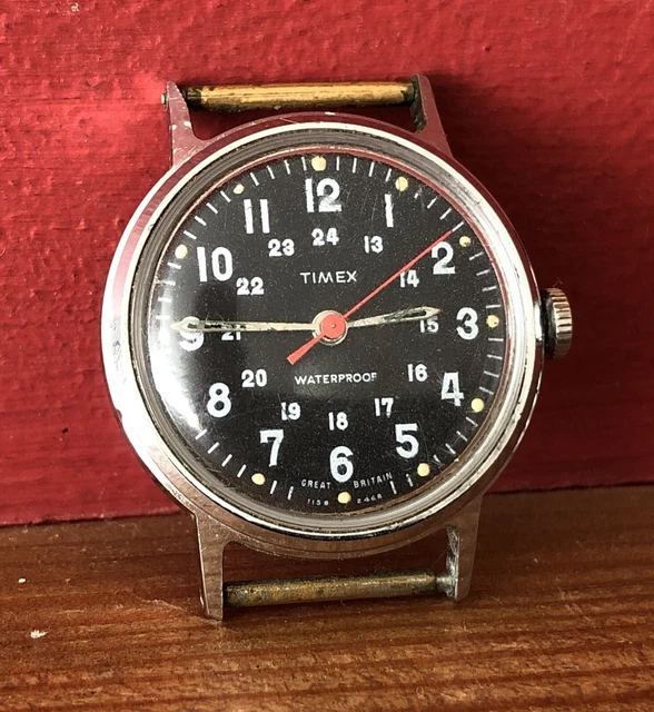VINTAGE TIMEX SPRITE Military Style Wristwatch Made In Great Britain ...