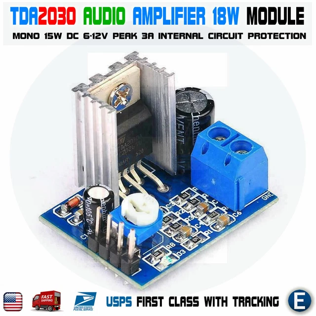 TDA2030A AUDIO AMPLIFIER Module Power Amplifier Board AMP 6-12V 15W ...