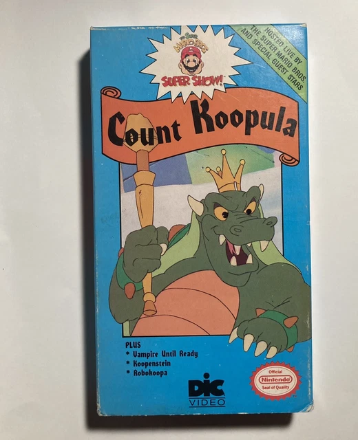 SUPER MARIO BROS. Super Show "Count Koopula" (VHS, 1990) £27.50 ...