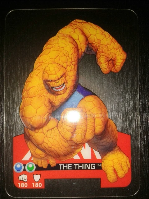 MARVEL HEROES LAMINCARDS Trading Card Nr. 76 THE THING edibas ...