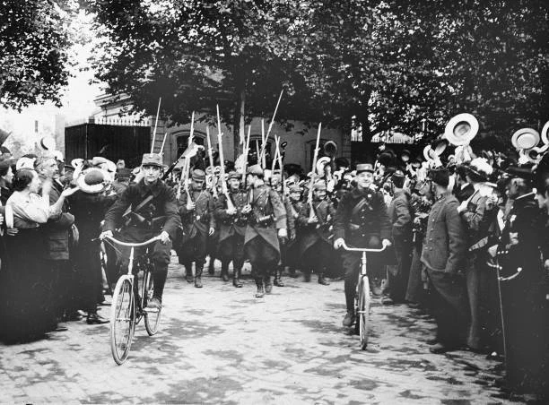 WORLD WAR I Mobilization Troops Acclaimed By The Crowds Paris 1914 OLD ...