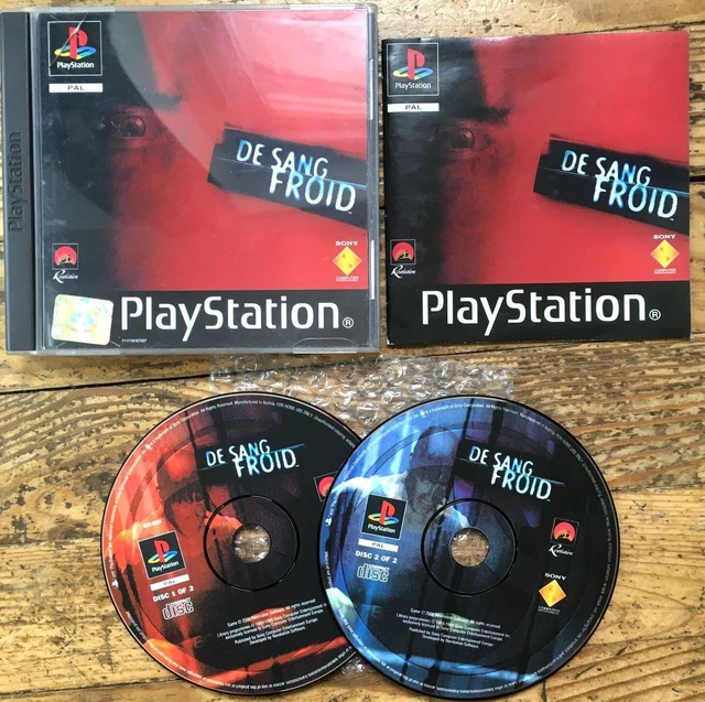 DE SANG FROID Black Label COMPLET BOÎTE (cassée) NOTICE SONY PS1 PAL ...