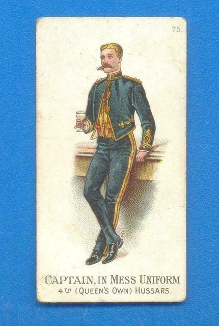 TYPES OF THE BRITISH ARMY.75.CAPTAIN MESS UNIFORM.4th HUSSARS.GALLAHER ...