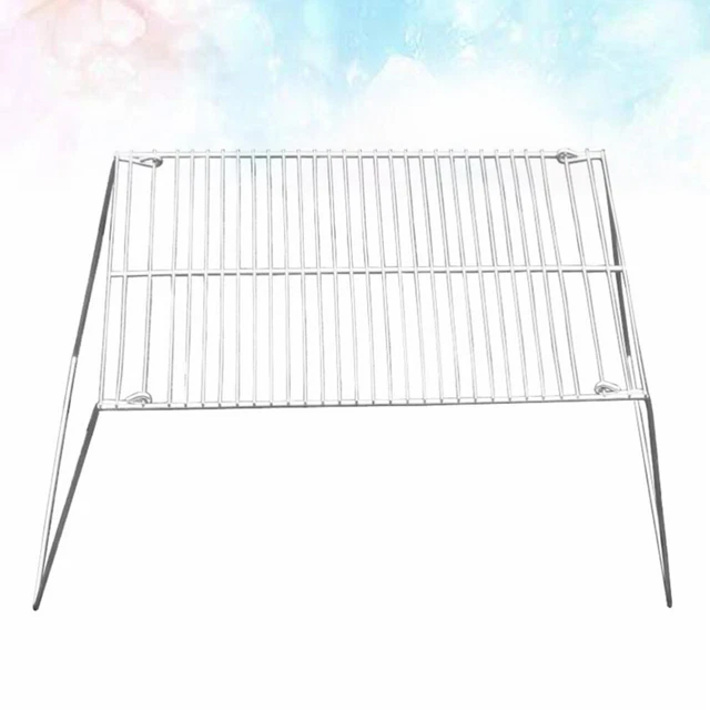 GRIGLIA GRIGLIA IN Acciaio Inox BARBECUE-griglia a Carbone Supporto ...