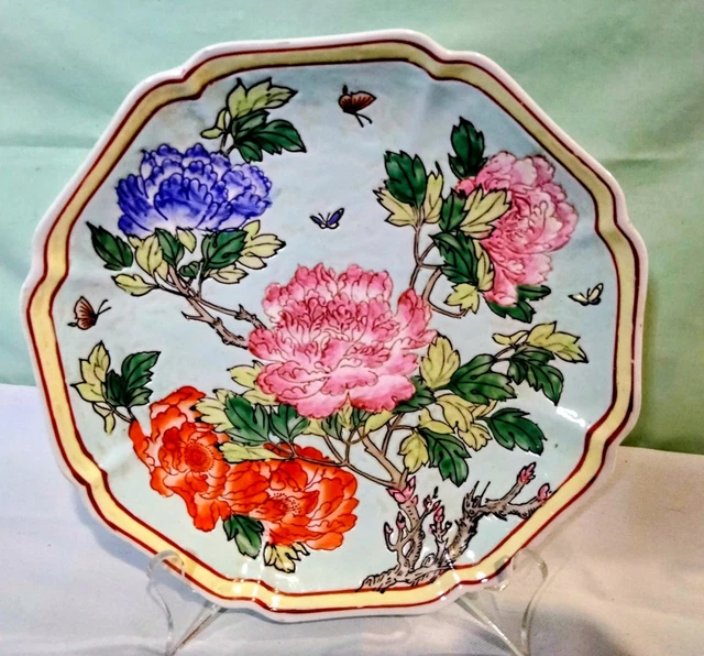 CHINESE FENCAI PORCELAIN Plate Late Qing Dynasty Plate Mark £29.83 ...