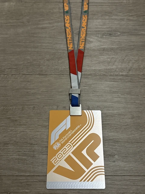 2023 DUTCH F1 VIP Paddock Pass Max Verstappen Zandvoort Liam Lawson ...