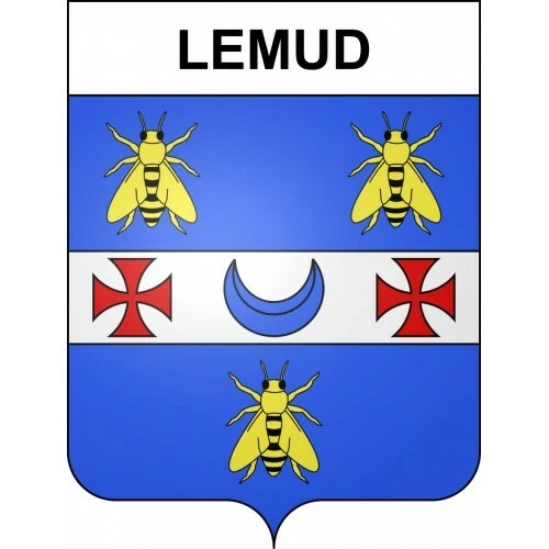 LEMUD 57 VILLE sticker blason écusson autocollant adhésif EUR 6,99 - PicClick FR