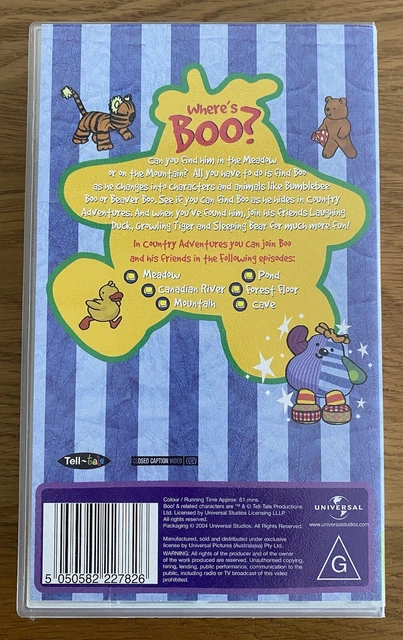 BOO ! VHS Country Adventures 2004 Volume 2 PAL Video Boo! TESTED RARE ...