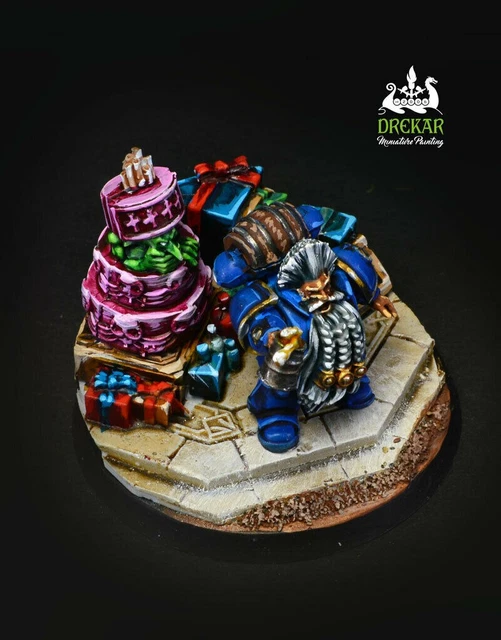 GROMBRINDAL SPACE MARINE Dwarf 40 Years of White Dwarf RARE model Pro ...