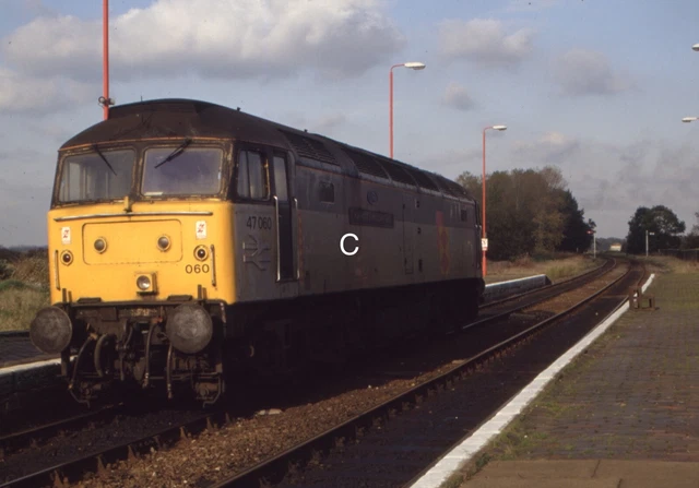 ORIGINAL 35MM BRITISH Railway B.r Slide - Class 47 47060 At Millbrook ...