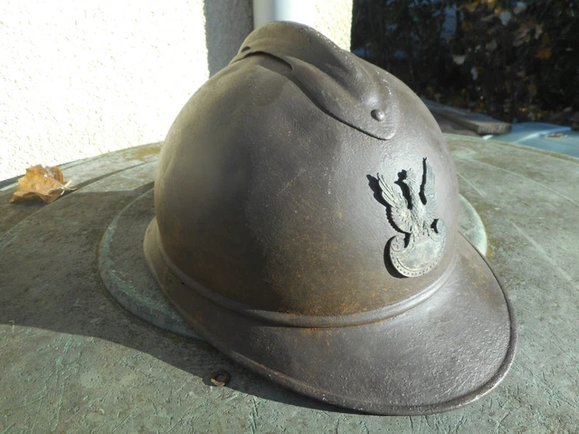 CASQUE POLONAIS-POLISH HELMET-ADRIAN mod 15 insigne national EUR 25,50 ...