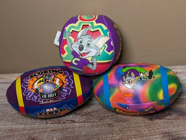 CHUCK E. CHEESE Plush Ball Lot Of 3 ShowBiz Pizza CEC £16.07 - PicClick UK