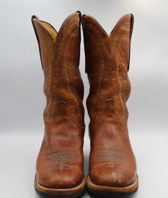 LUCCHESE 2000 MEN'S Boots Size 11.5D brown Leather Cowboy Western Shoe ...