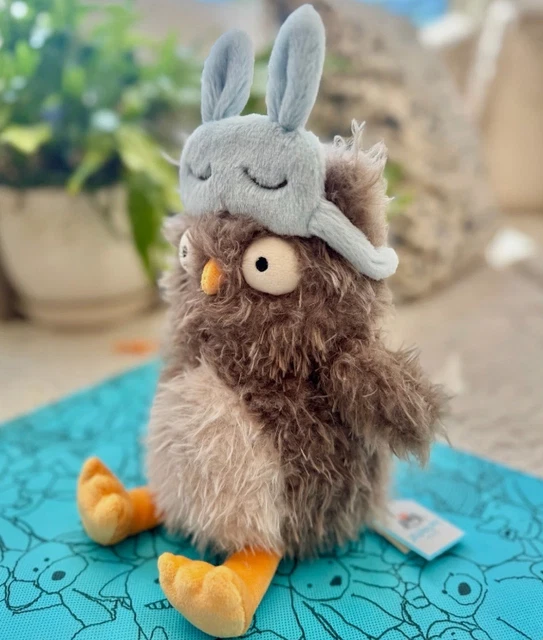 BRAND NEW JELLYCAT 8" Audrey Hootsoftly Owl Plush, Includes Dust Bag £ ...