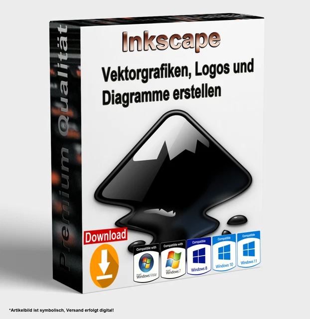 INKSCAPE VEKTORGRAFIKEN, LOGOS, Diagramme erstellen EUR 4,95 - PicClick DE
