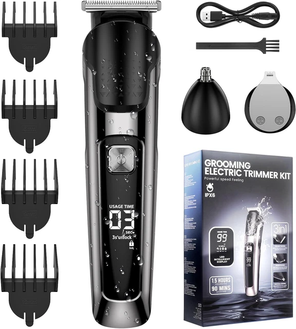 TAGLIACAPELLI UOMO, RASOIO Elettrico Barba Regolabarba Uomo per Capelli Tagliaca EUR 26,99 ...