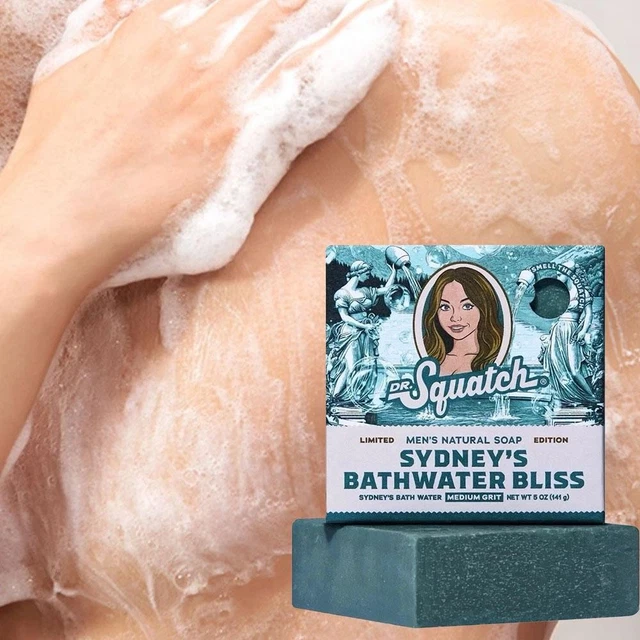 DR. SQUATCH SYDNEY Sweeney Bathwater Bliss Bar Soap LE 5000/ £7.33 ...