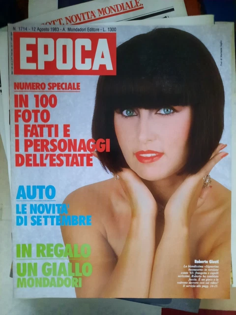 EPOCA 1983 ROBERTA Giusti=Brooke Shields=Righeira=Marina Suma=David ...