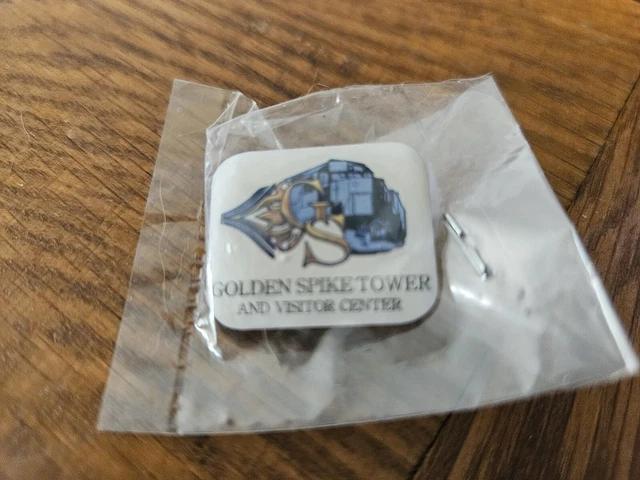 GOLDEN SPIKE TOWER and Visitor Center souvenir pin NEW! Union Pacific £ ...