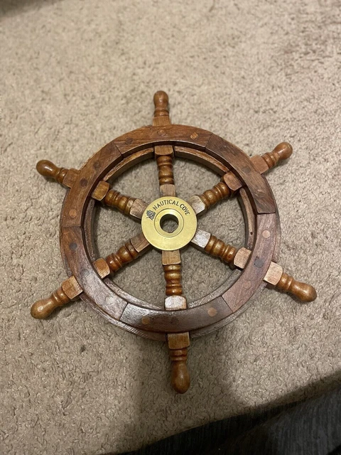 MARIN 30.5CM DE Collection Bateau Navire Roue en Bois Volant Maison Décoratifs EUR 42,67 ...