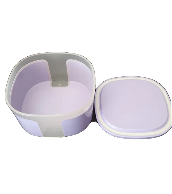RARE VINTAGE TUPPERWARE Square Lavender Cannister Container w Lid 0.7L ...