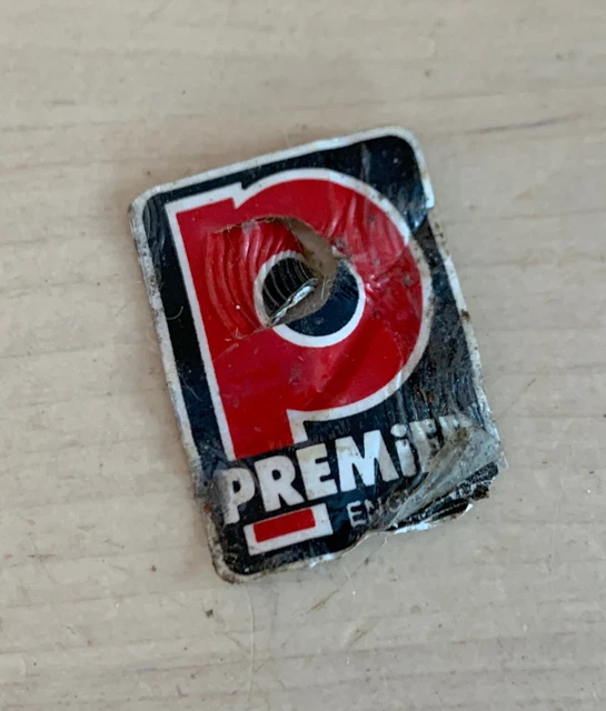 PREMIER ADHESIVE STICKER Badge Logo Sticker Emblem Part 80s Vtg Red ...