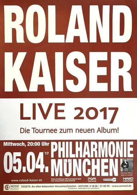 Poster Roland Kaiser ZU VERKAUFEN! - PicClick DE