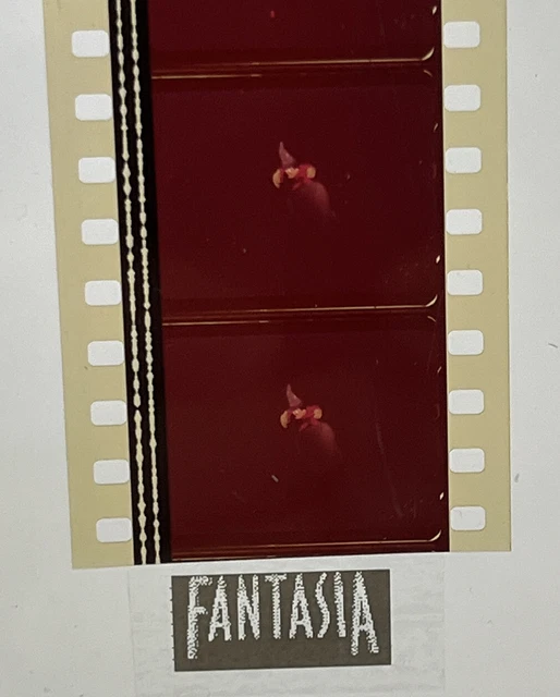 DISNEY ANIMATION AUTHENTIC Film 5-Cell Strip FANTASIA Sorcerer Mickey ...