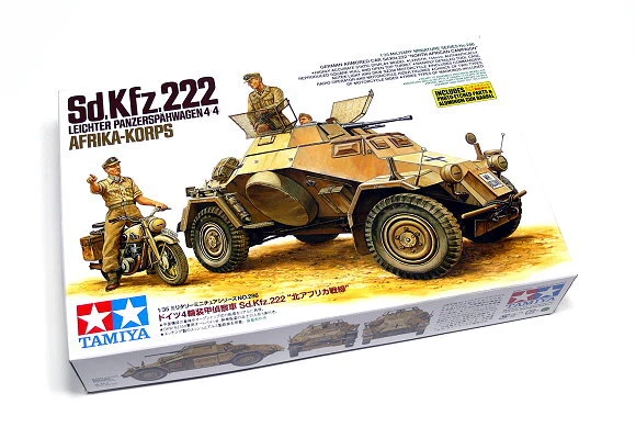 TAMIYA 35286 MILITARY Model 1/35 Sd.Kfz.222 4X4 AFRIKA-KORPS Scale ...