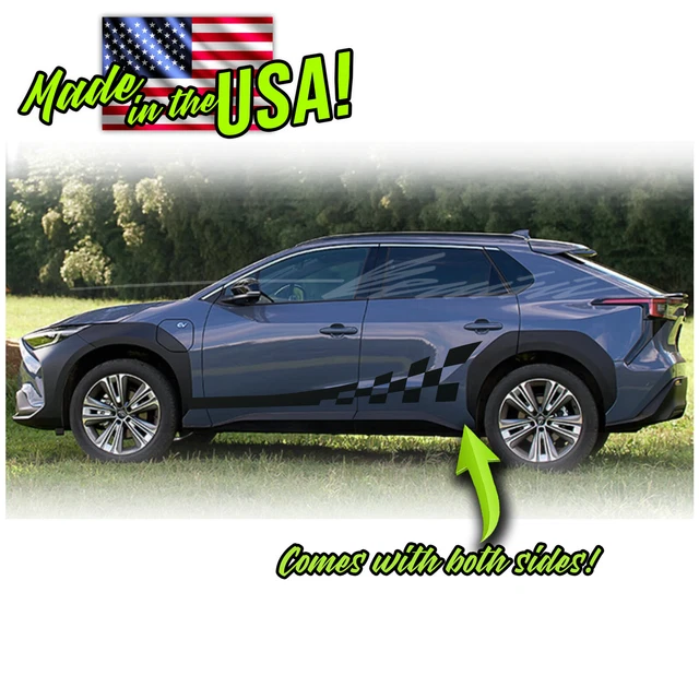 CHECKERS SIDE DOOR Rocker Racing Stripes Decals Fits 2023 & up Subaru ...