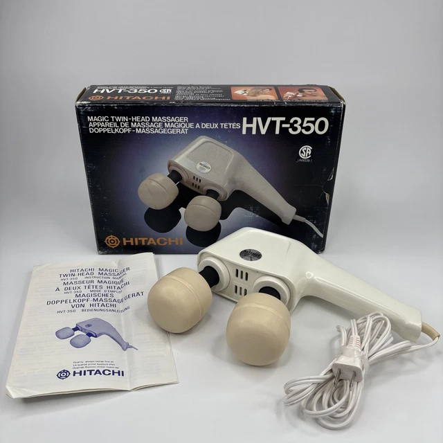 HITACHI HVT-350R MAGIC Wand Twin Dual Head Electric Massager 2 Speeds ...