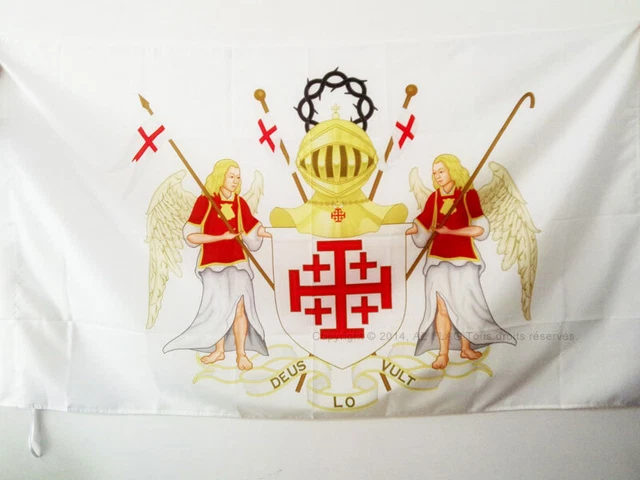EQUESTRIAN ORDER OF THE HOLY SEPULCHRE OF JERUSALEM FLAG 2' x 3' for a ...
