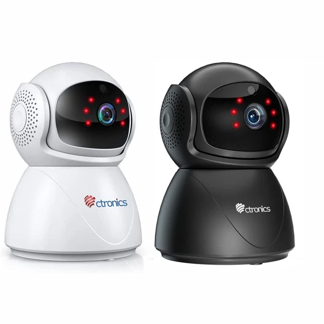 CTRONICS PTZ GUARD Indoor Wireless Security IP Camera Baby Dog Cat 2.4G ...