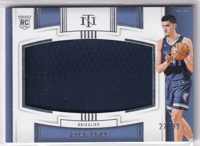 2024-25 PANINI NT NBA No. RJU-ZED Zach Edey Parche Rookie 27/99 EUR 18 ...