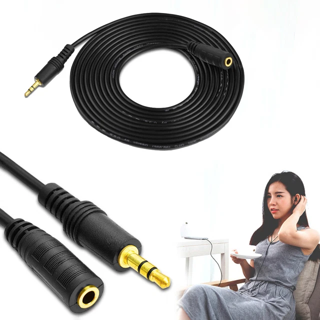 AUDIO WIRE ANTI-INTERFERENCE Audio Transfer Male to Female 3.5mm Audio ...