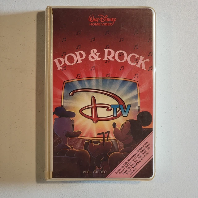 DTV - POP & Rock VHS 1984 WALT DISNEY HOME VIDEO FAMILY MUSIC RARE OOP ...