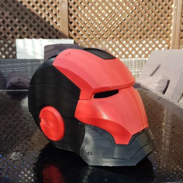 3d Printed Iron Man Helmet Mk3 Raw Diy Kit £70 00 Picclick Uk
