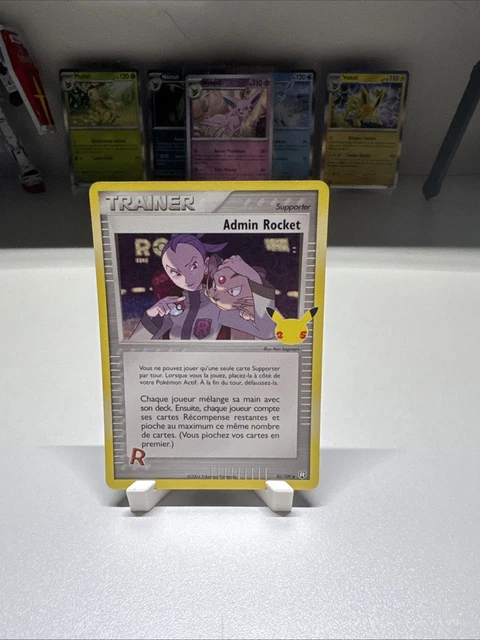 CARTE POKEMON ADMIN ROCKET 86/109 Secrète Ultra Rare Célébrations 25ans ...