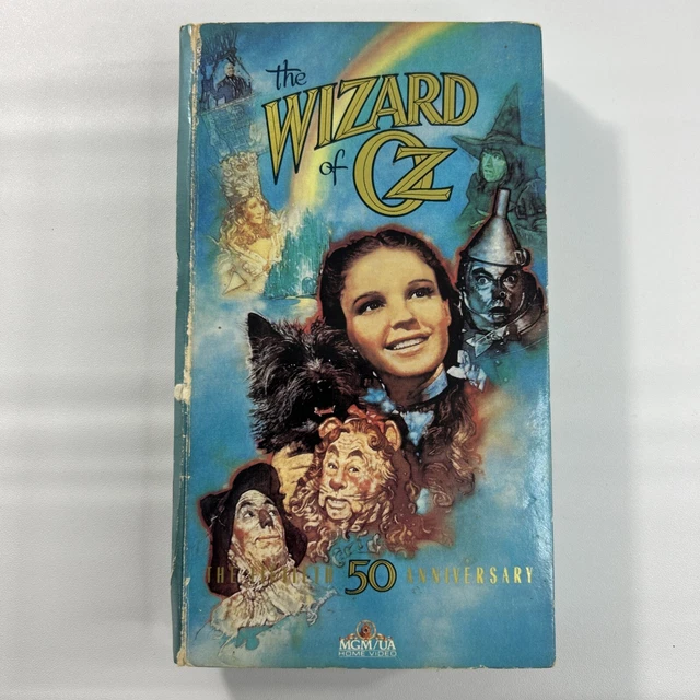THE WIZARD OF Oz 50th Anniversary Edition VHS Cassette Movie Cult ...